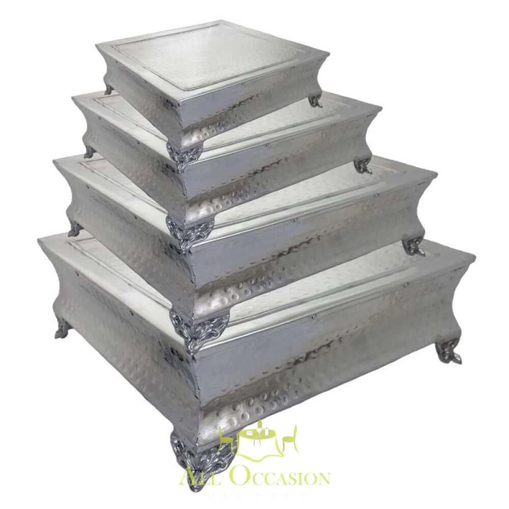 16x16 Square cake stand hammed - Party Rentals – All Occasion Rentals