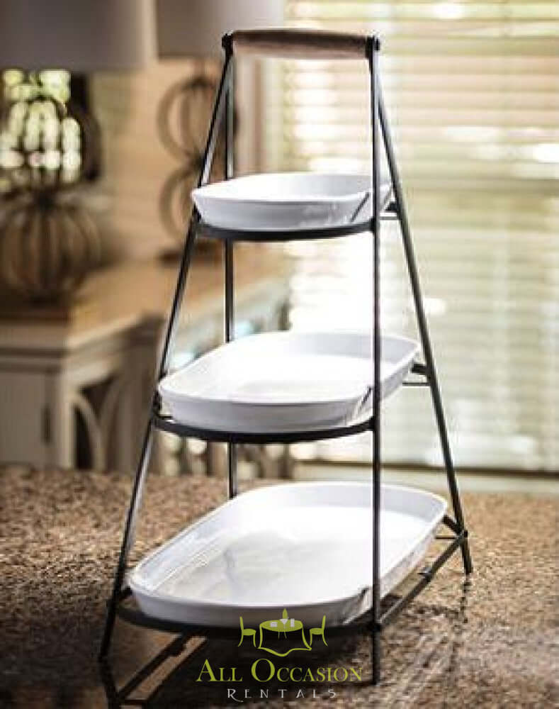 3 Tier Plate Stands for Stylish Events – All Occasion Rentals