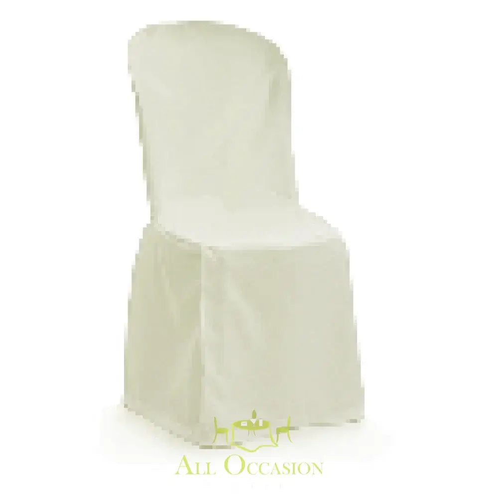 Ivory Chair Covers Folding | Elegant Event Rentals – All Occasion Rentals